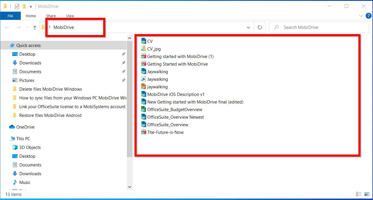 How To Sync Files In Mobidrive From Your Windows Pc Mobisystems